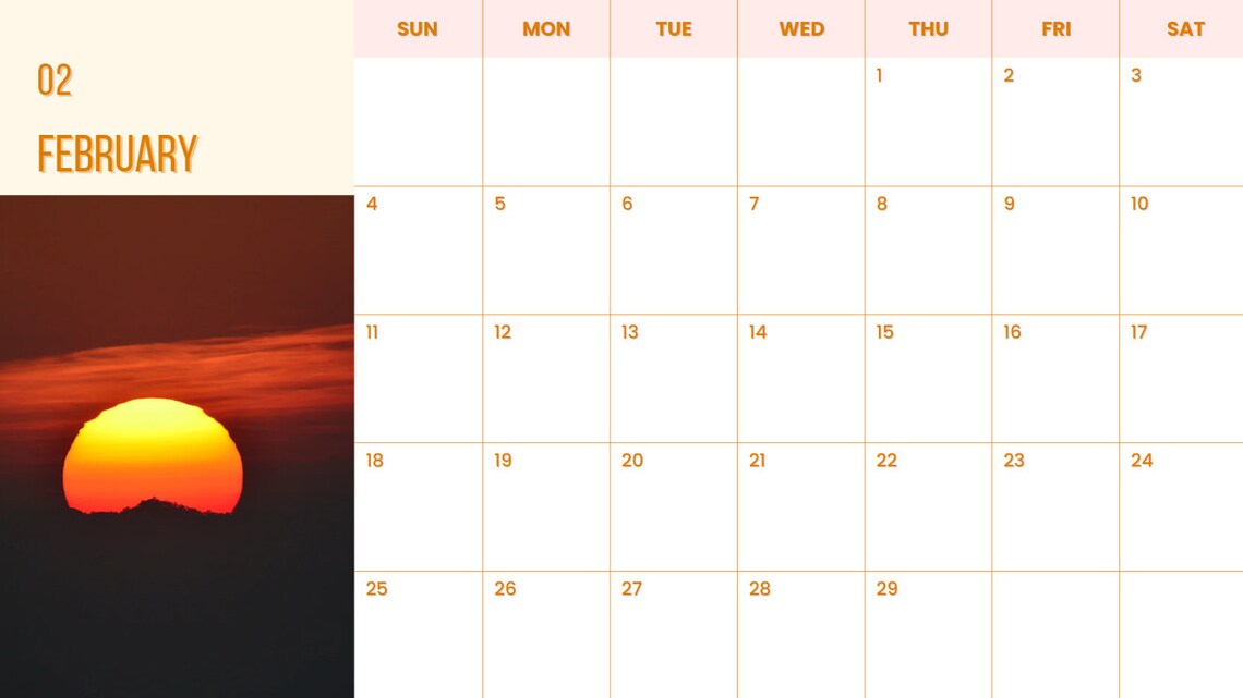 Digital Calendar - Etsy