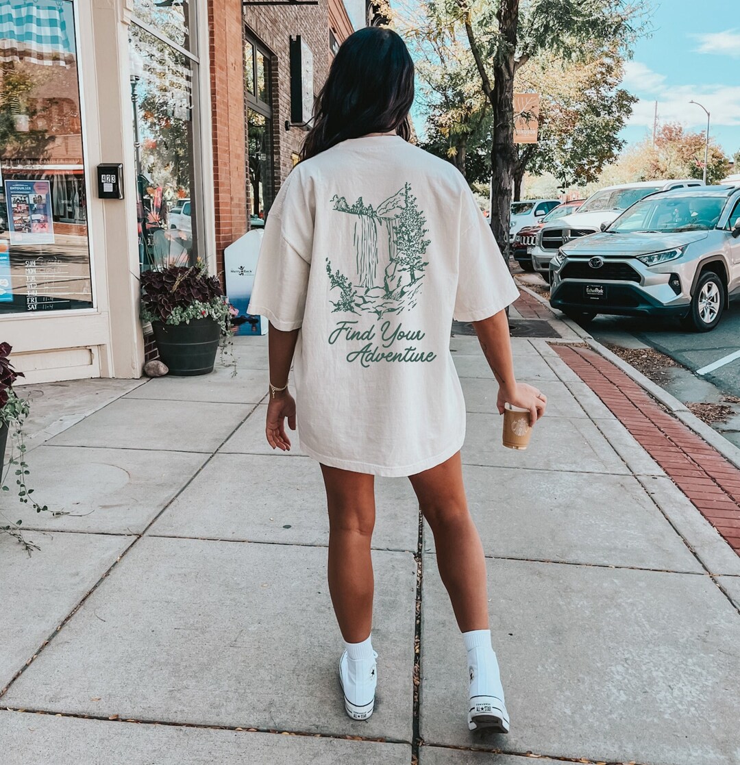 Find Your Adventure Crew Neck, Vintage Look Shirt Granola Girl ...
