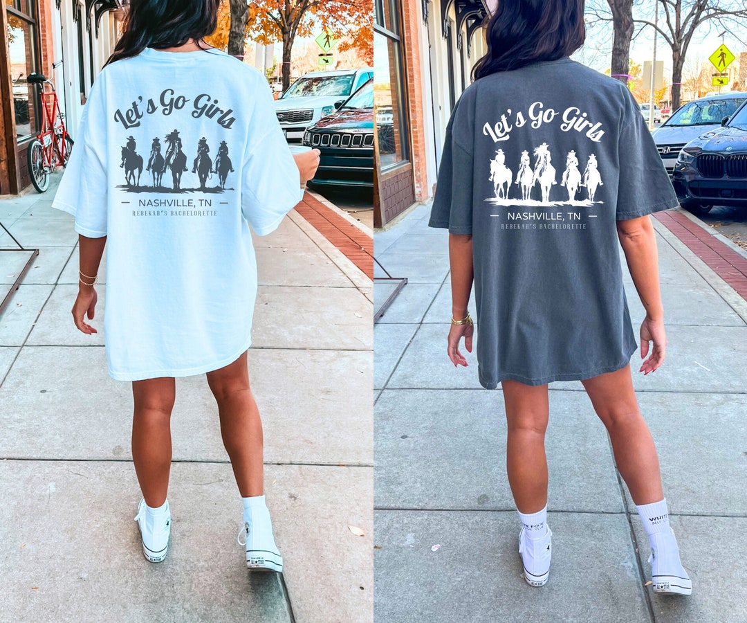 Custom Bachelorette Shirt, Lets Go Girls T-shirt, Bachelorette Party Favors, Bachelorette ...