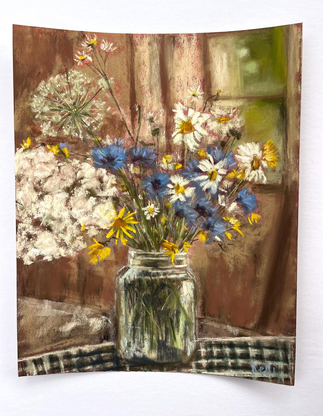 Wildflower Pastel Painting 8x10 – Original Soft Pastel – Country ...
