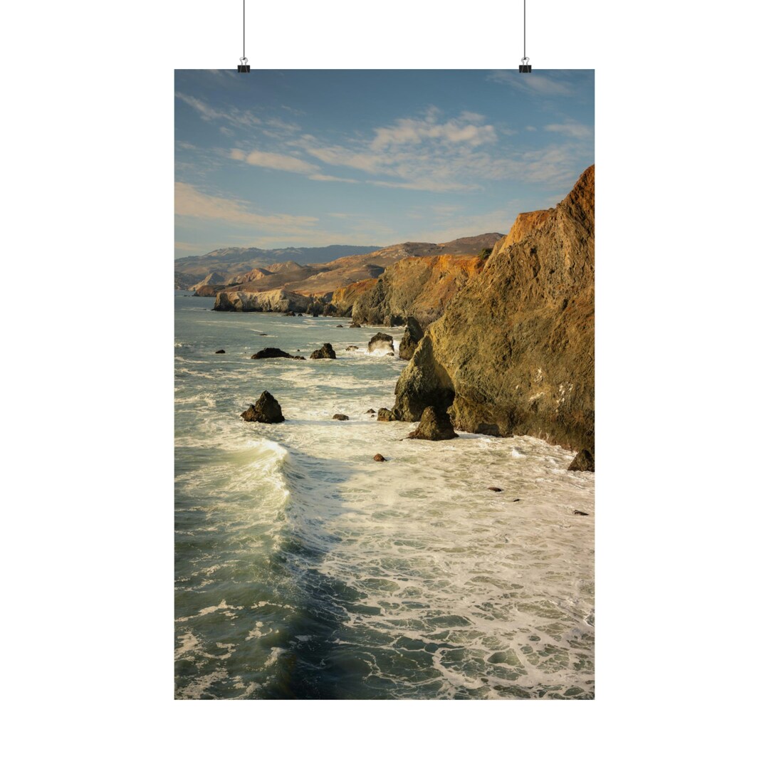 Northern California Wall Art | Coastline Print | Ocean Landscape - Etsy