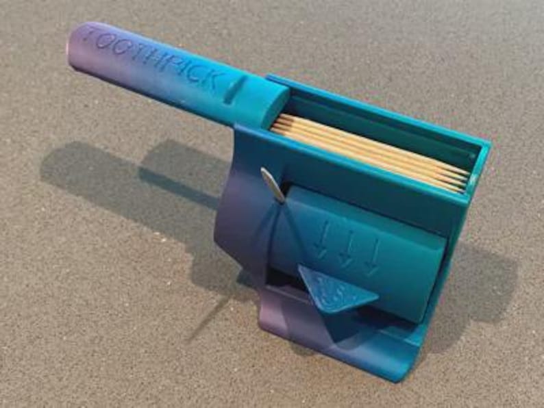 3D Printed Toothpick Dispenser Holder - Portable Kitchen Organizer ...