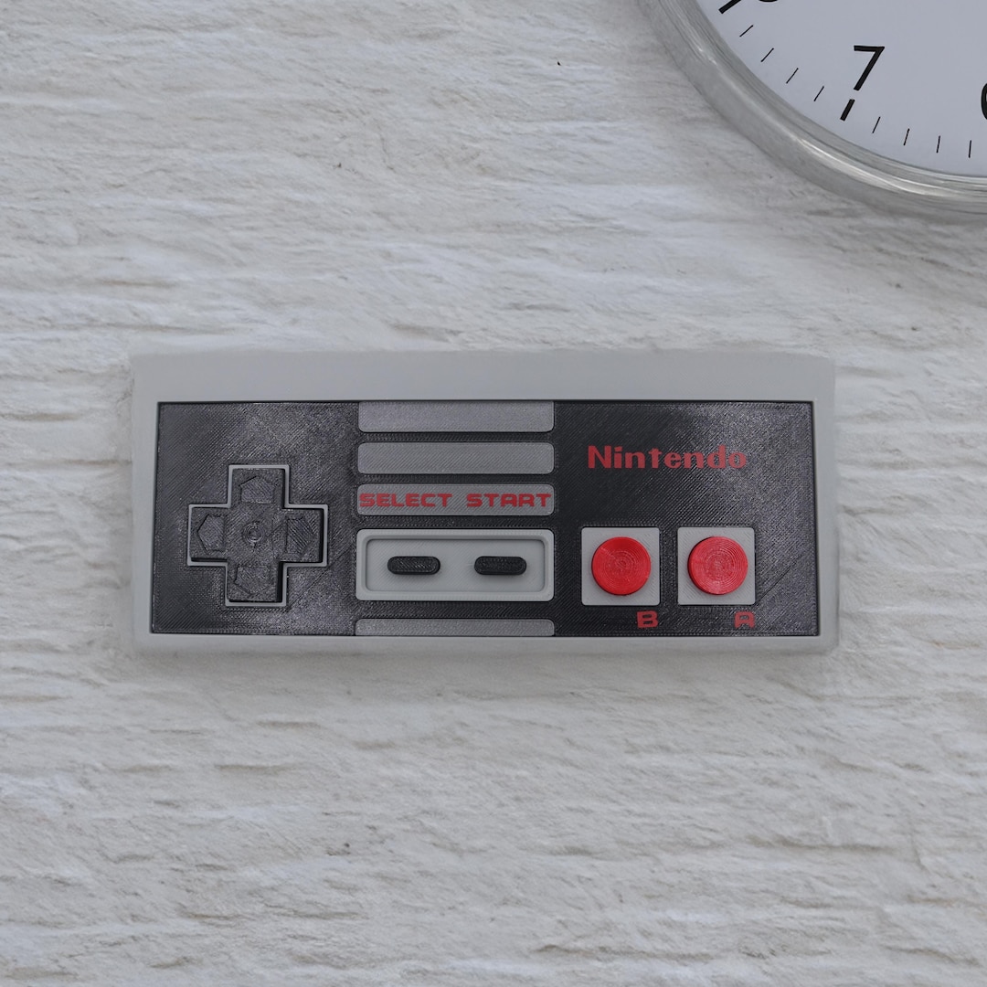 3D Printed Nintendo Controller Wall Art: Retro Gaming Decor - Etsy
