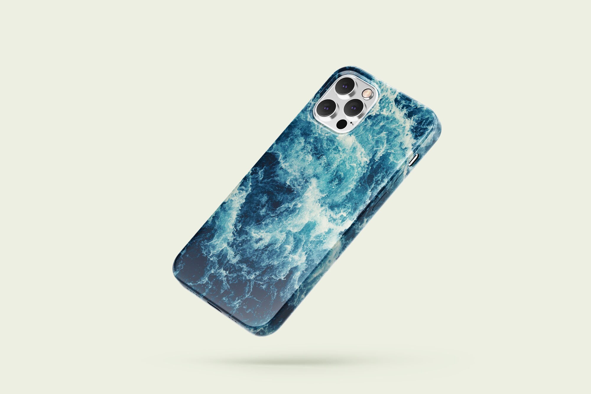 BLUE Ocean Water Waves Abstract Phone Case iPhone 15/14/13/12/11 Pro ...