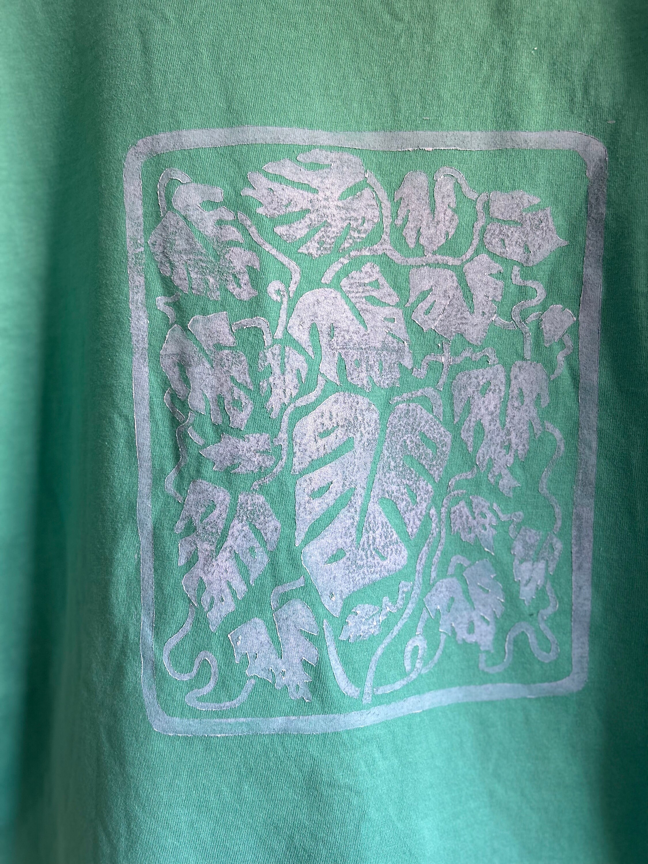 MONSTERA DELICIOSA Graphic Block Print Pocket Tee Linocut Plant Design ...