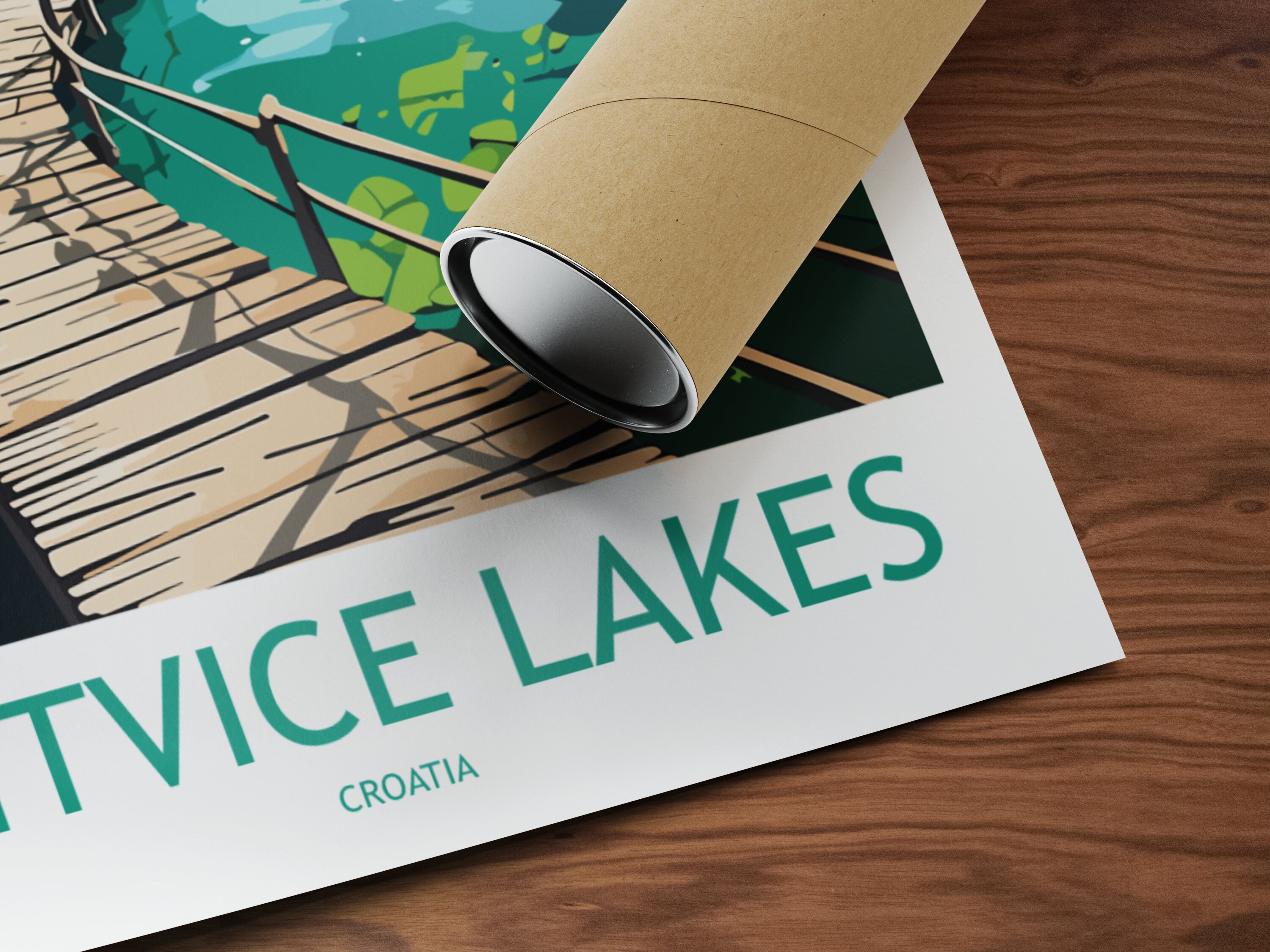 Plitvice Lake National Park Travel Print Plitvice Park Home Décor ...