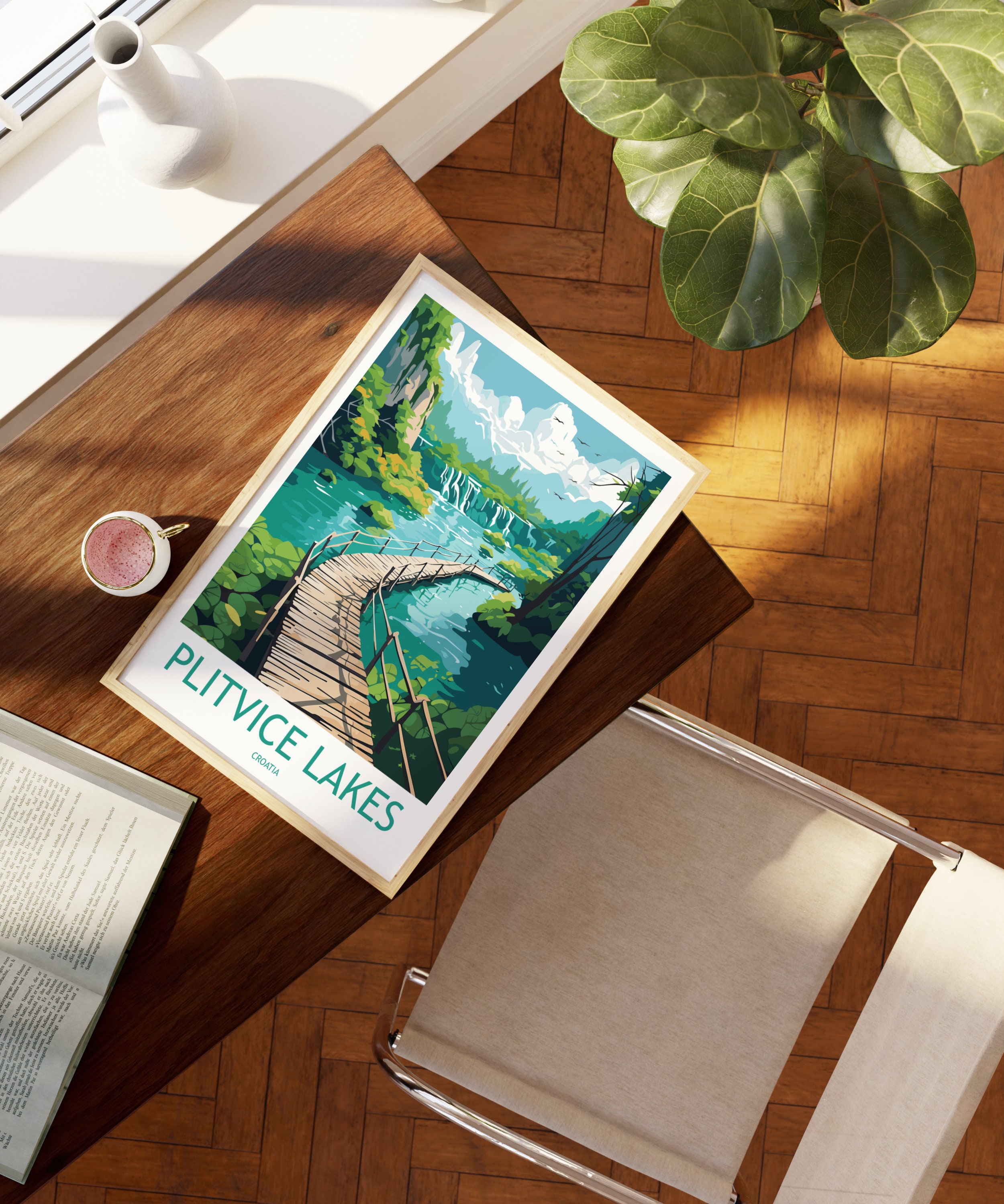 Plitvice Lake National Park Travel Print Plitvice Park Home Décor ...