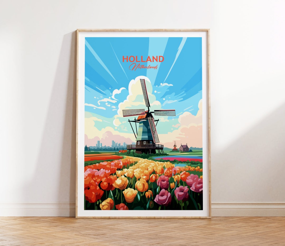 Holland Travel Print Holland Home Décor Holland Art Print Holland Wall ...