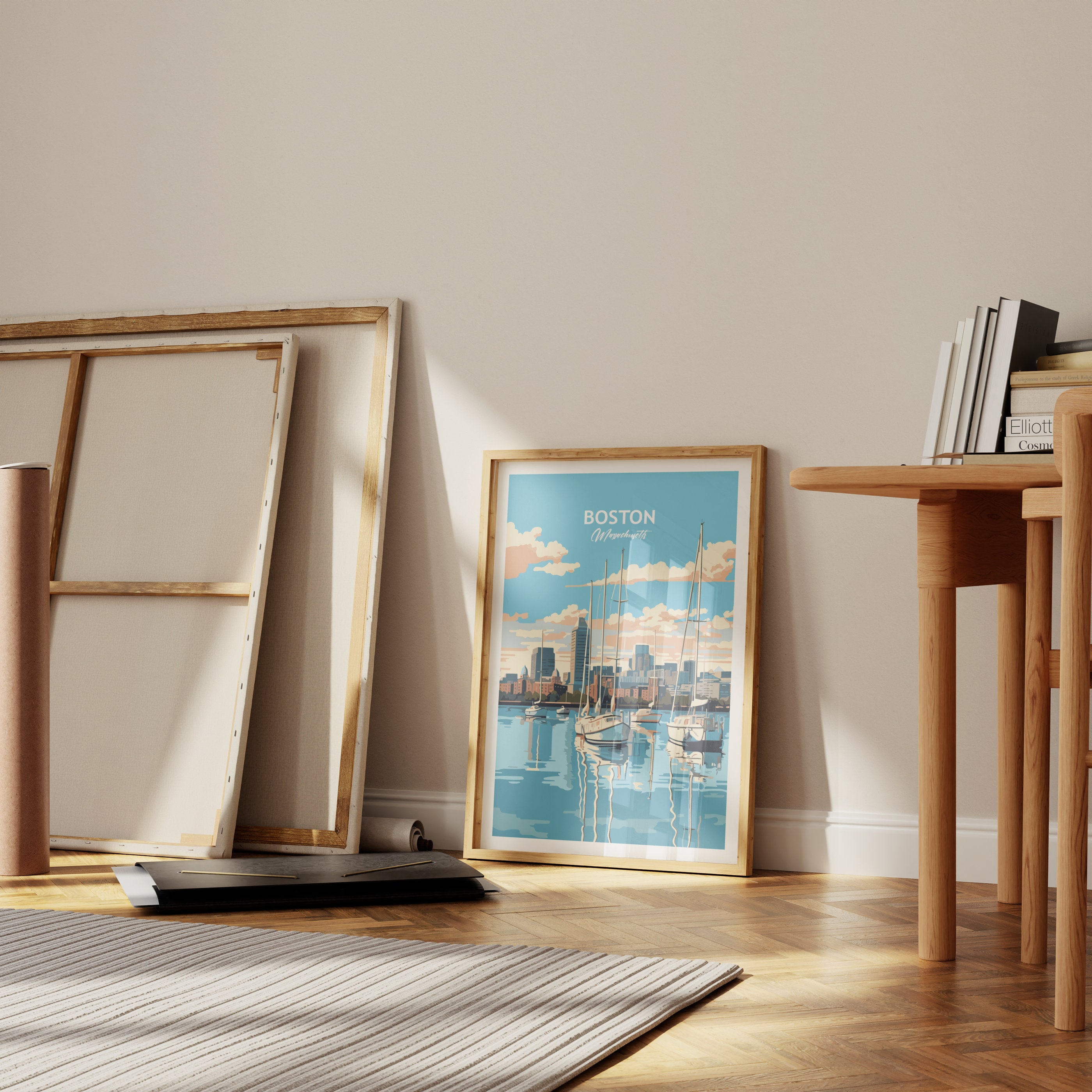 Boston Travel Print Wall Art Boston Wall Hanging Home Décor Boston Gift ...