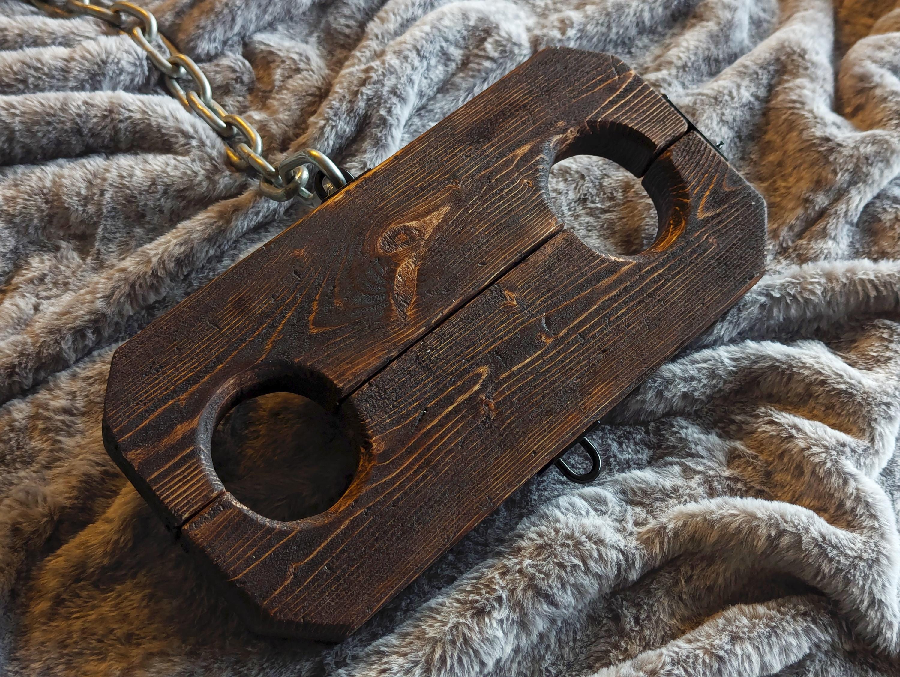 Medieval Dungeon Wooden Wrist Shackles - Etsy