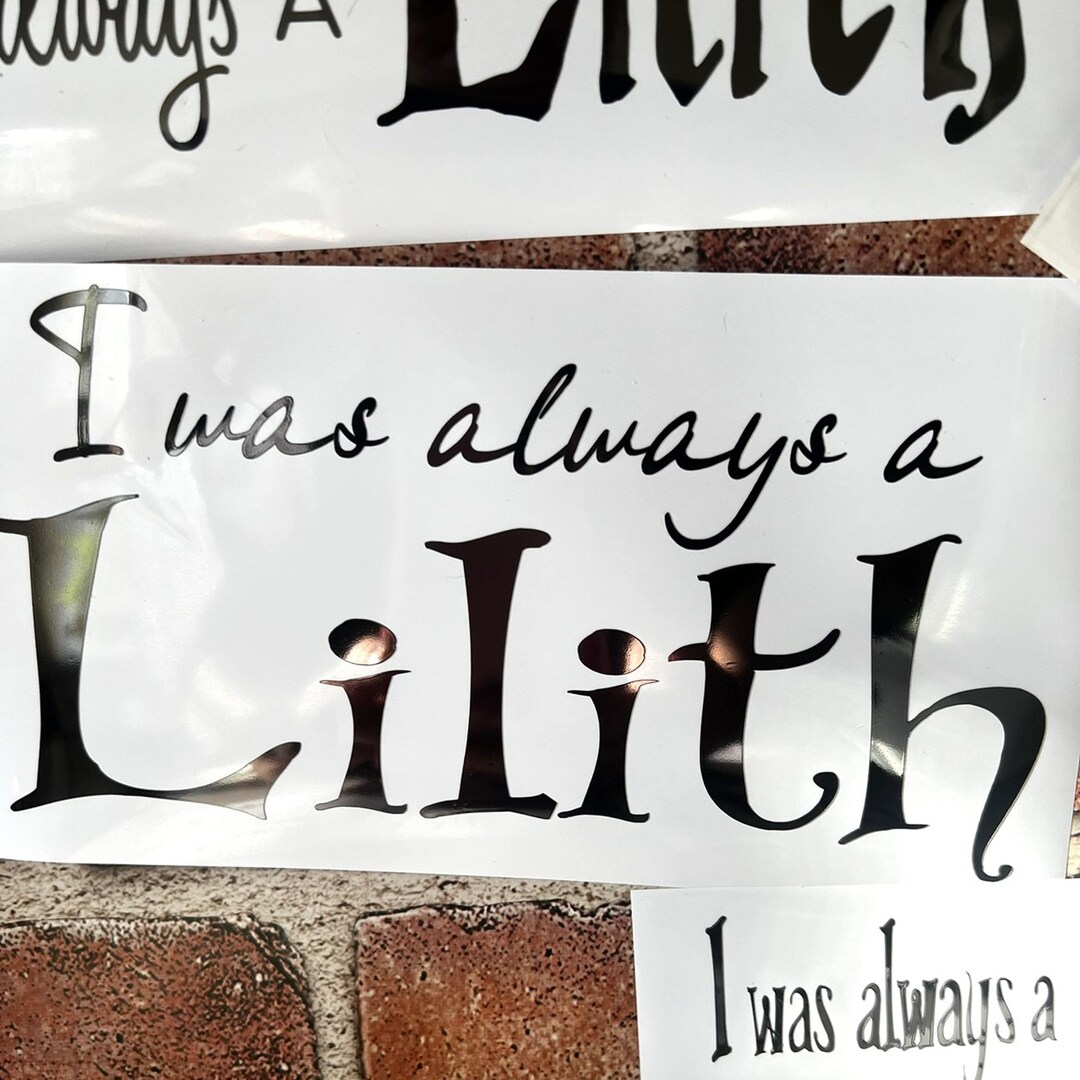 Lilith Decal, "in A World of Eves, Be A Lilith" - Etsy