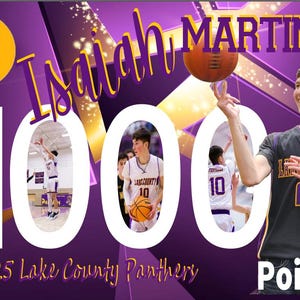 Sports Banner 1000 Points for Basketball - NO RUSH - 24x36 - Etsy