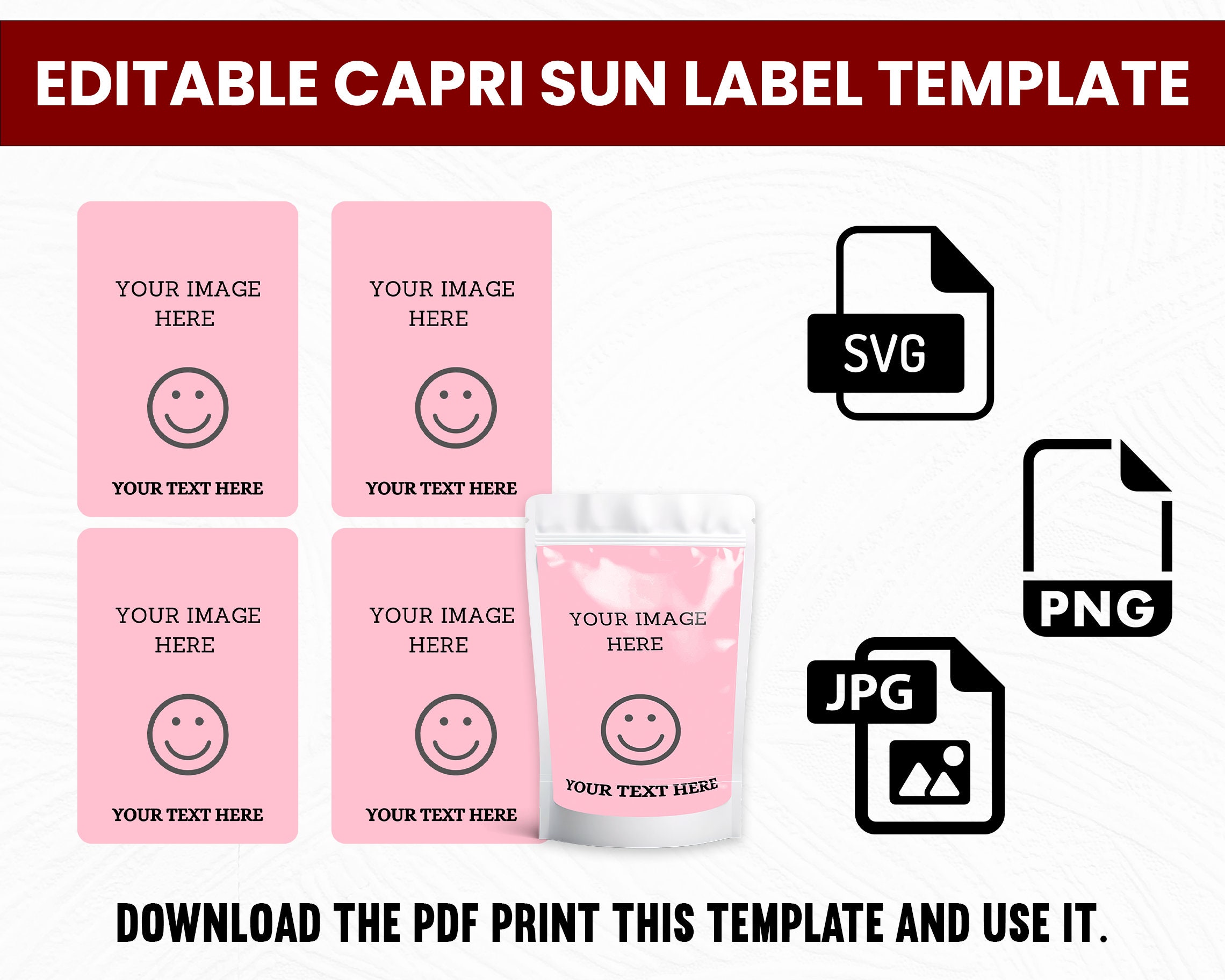 Capri Sun Labels Juice Labels Capri Sun Template Capri Sun Label Juice ...