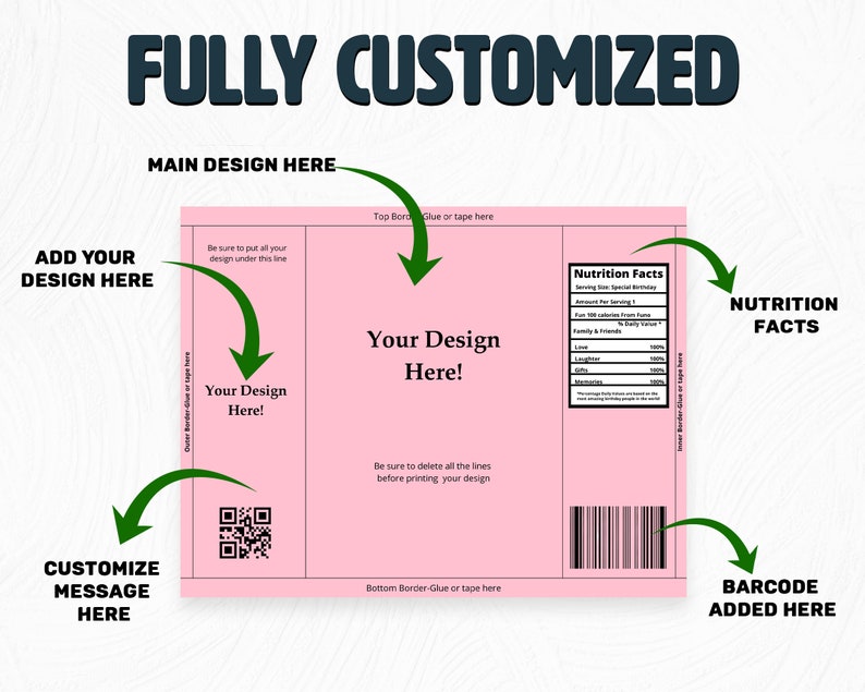 Chip Bag Template, Editable Chip Bag, Party Chip Bag, Chip Bag Label ...