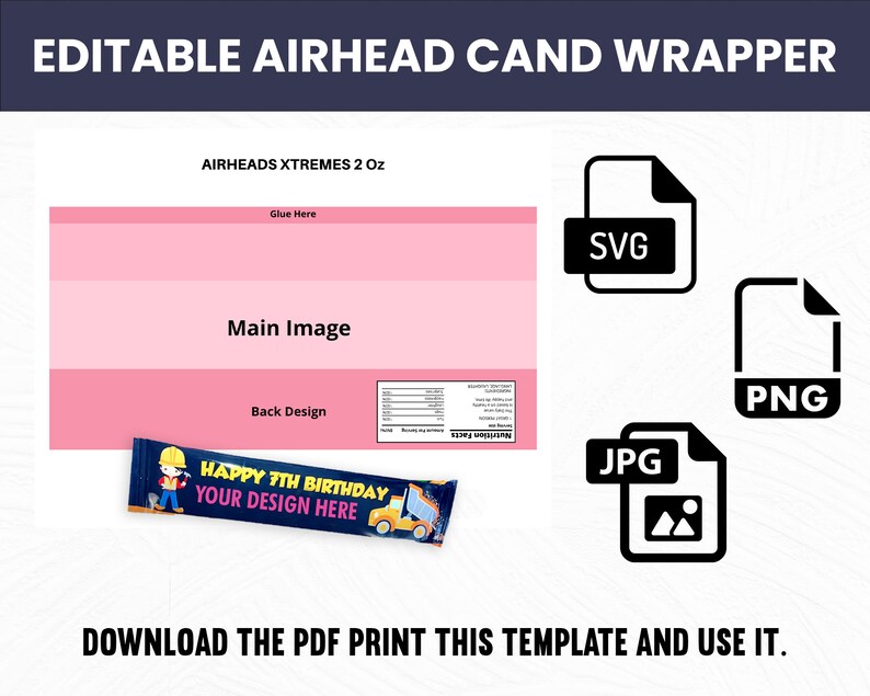 Airhead Candy Wrapper Chip Bag Template Airhead Wrapper Template ...