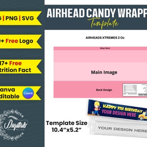 Airhead Candy Wrapper Chip Bag Template Airhead Wrapper Template ...