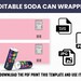 Soda Can Template Soda Can Wrapper Template Party Favor Template Chip ...