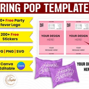 Ring Pop Template | Ring Pop Wrapper | Ring Pop Wrapper Template | Ring ...