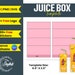 Juice Box Template Juice Box Wrapper Juice Label Template Party Juice ...