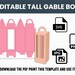 Gable Box Template Tall Gable Box Gable Box Template Bundle Box ...