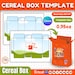 0.95 Oz Cereal Box Template, Cereal Box Svg, Snack Box Template, Cereal ...