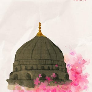 Maximalist Poster-al Aqsa Mosque Dome Muslim Holy Place-wall Art ...