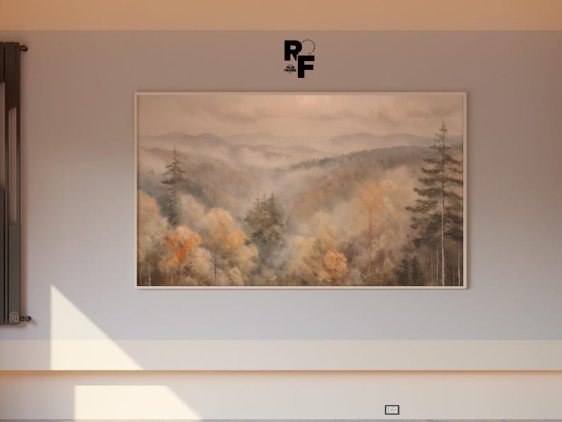 Gloomy Autumn Forest Frame Tv Artwork Painting I Samsung Television Art ...