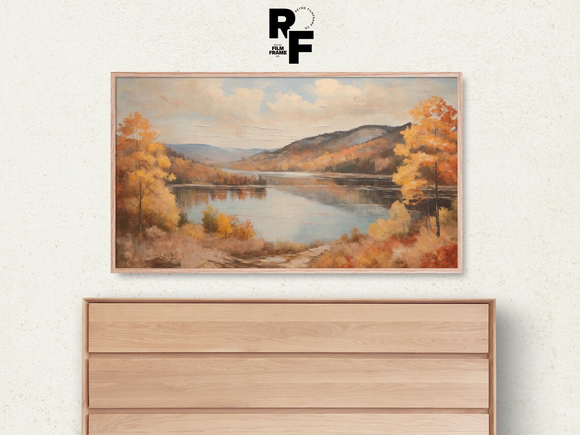 Autumn Frame Tv Artwork Painting I Samsung Television Art I Fall Frame ...