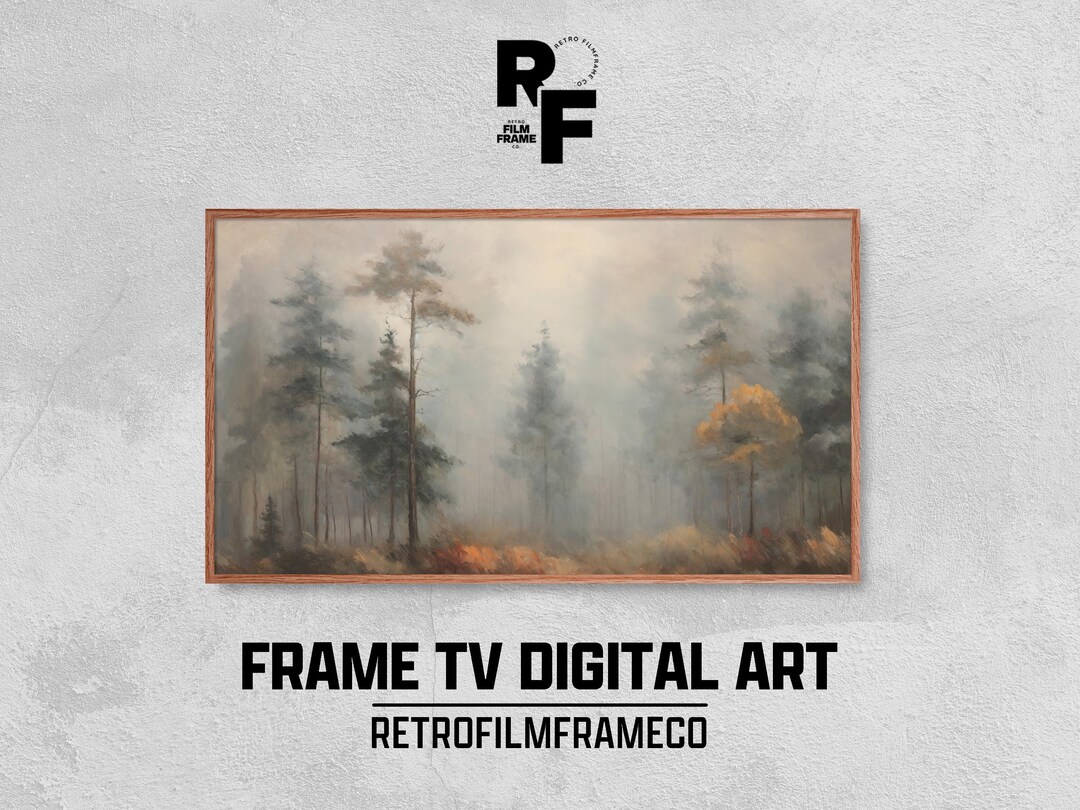 Gloomy Autumn Forest Frame Tv Artwork Painting I Samsung Television Art ...