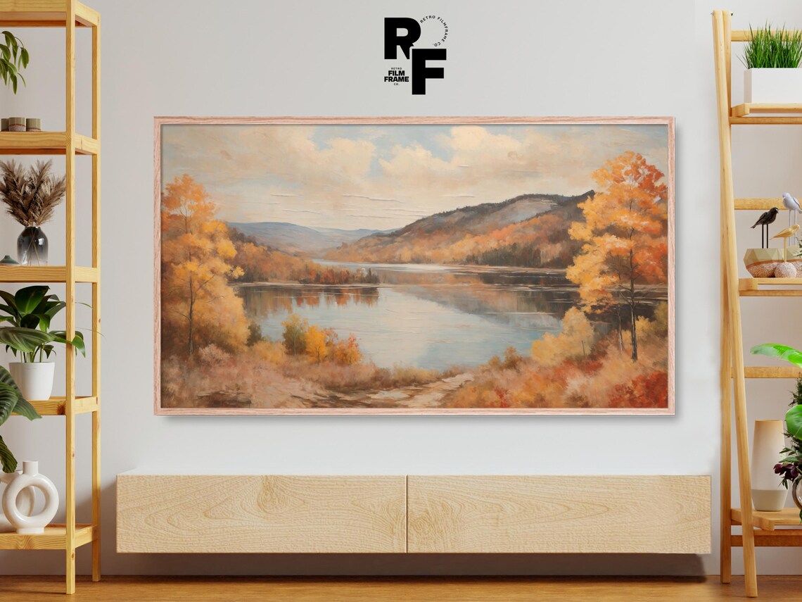Autumn Frame Tv Artwork Painting I Samsung Television Art I Fall Frame ...