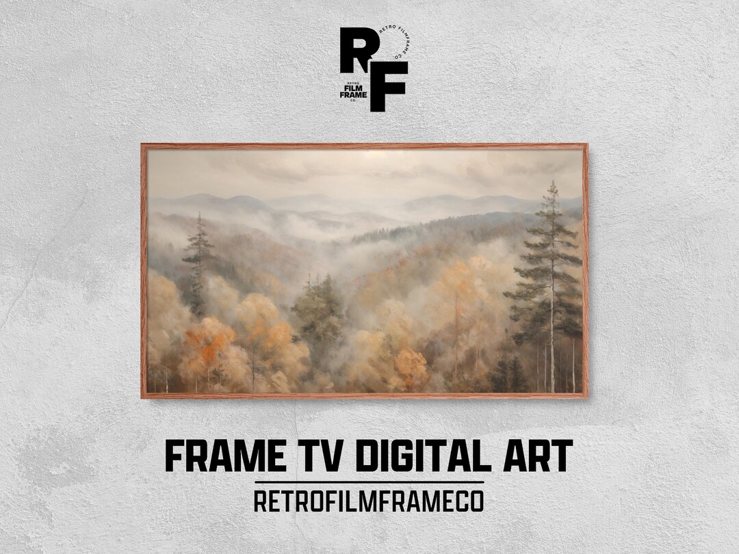 Gloomy Autumn Forest Frame Tv Artwork Painting I Samsung Television Art ...