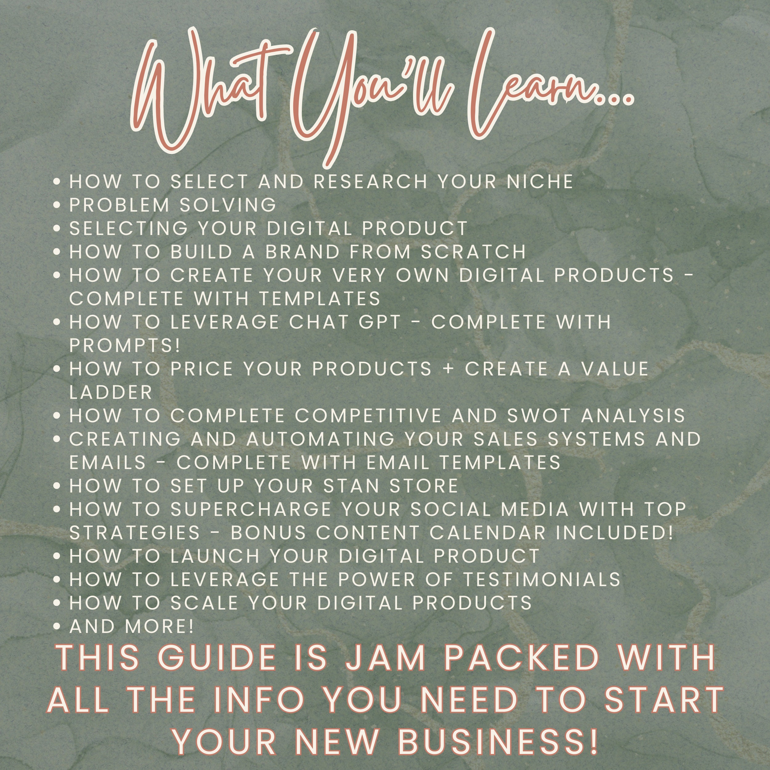 Digital Marketing Guide | Master Resell Rights | How to Create and Sell ...