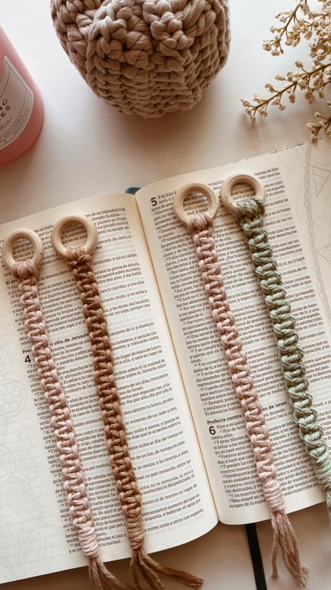 Boho Macrame Paper Clip, Handmade, Bookmarks, Gift Ideas. - Etsy