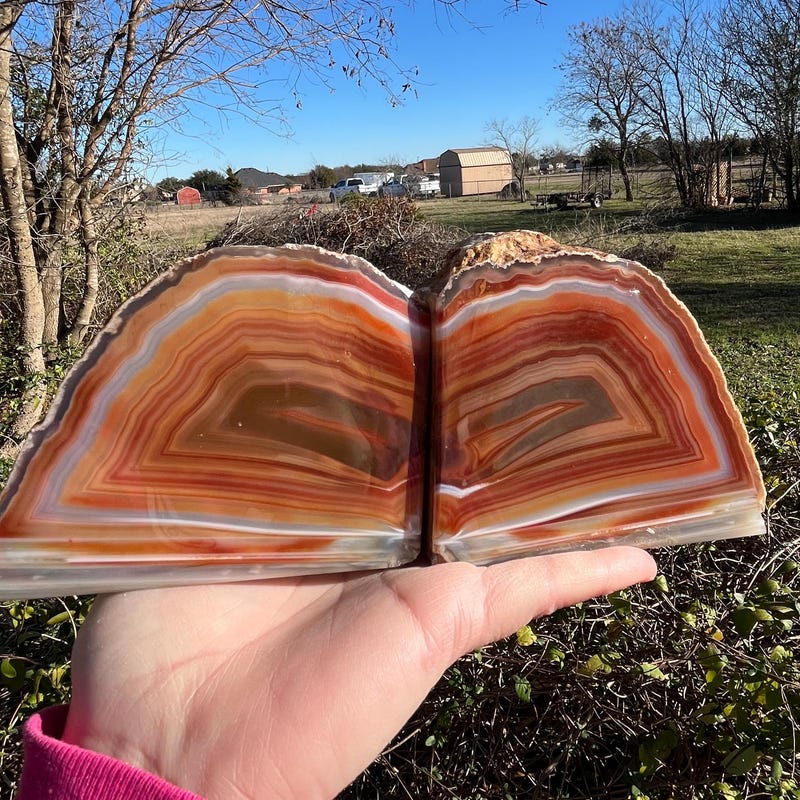 Agate Bookends - Etsy