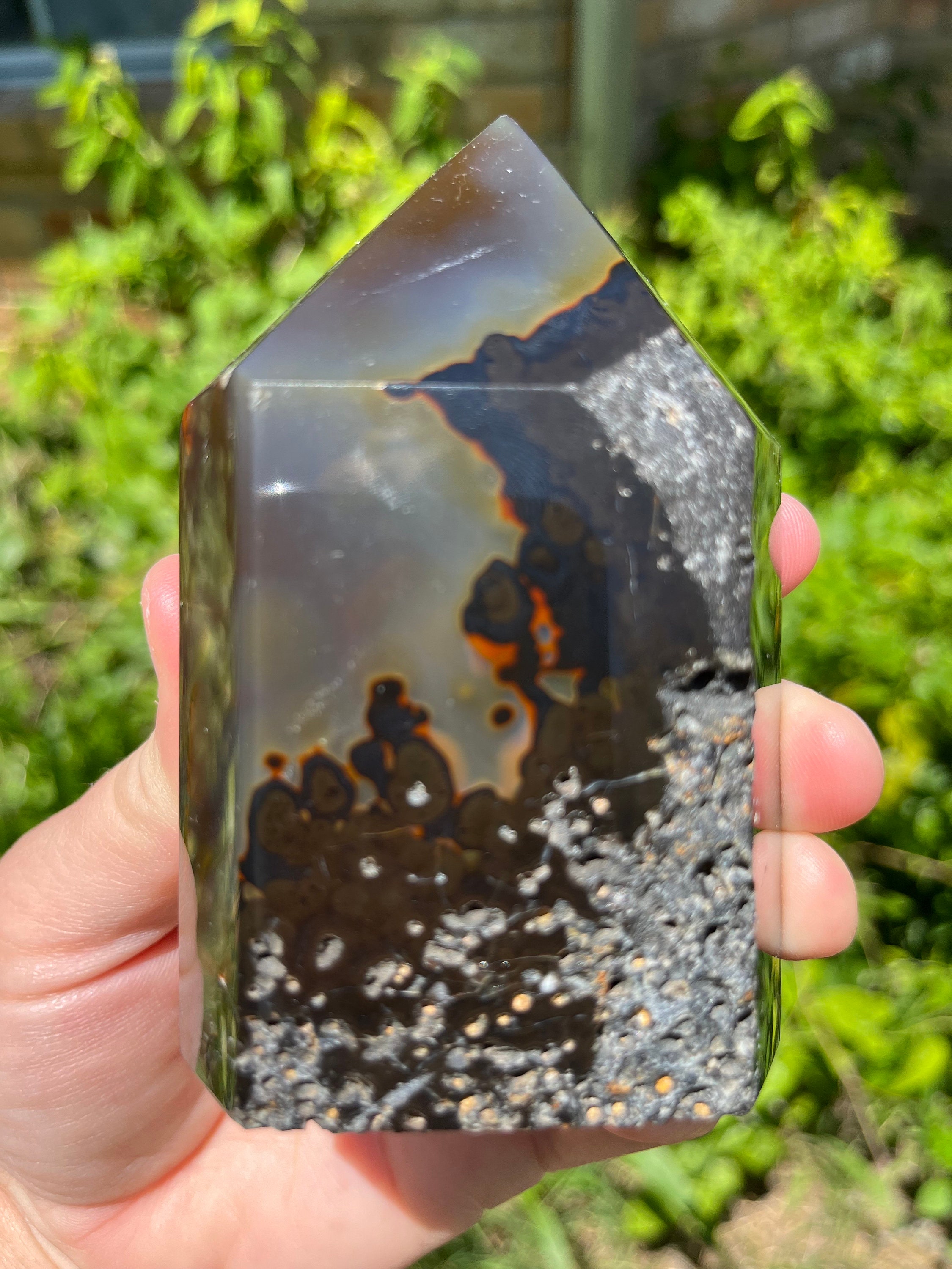 433kg Medium, Dark Red and Clear Quartz Agate, Drusy Tower With Some ...