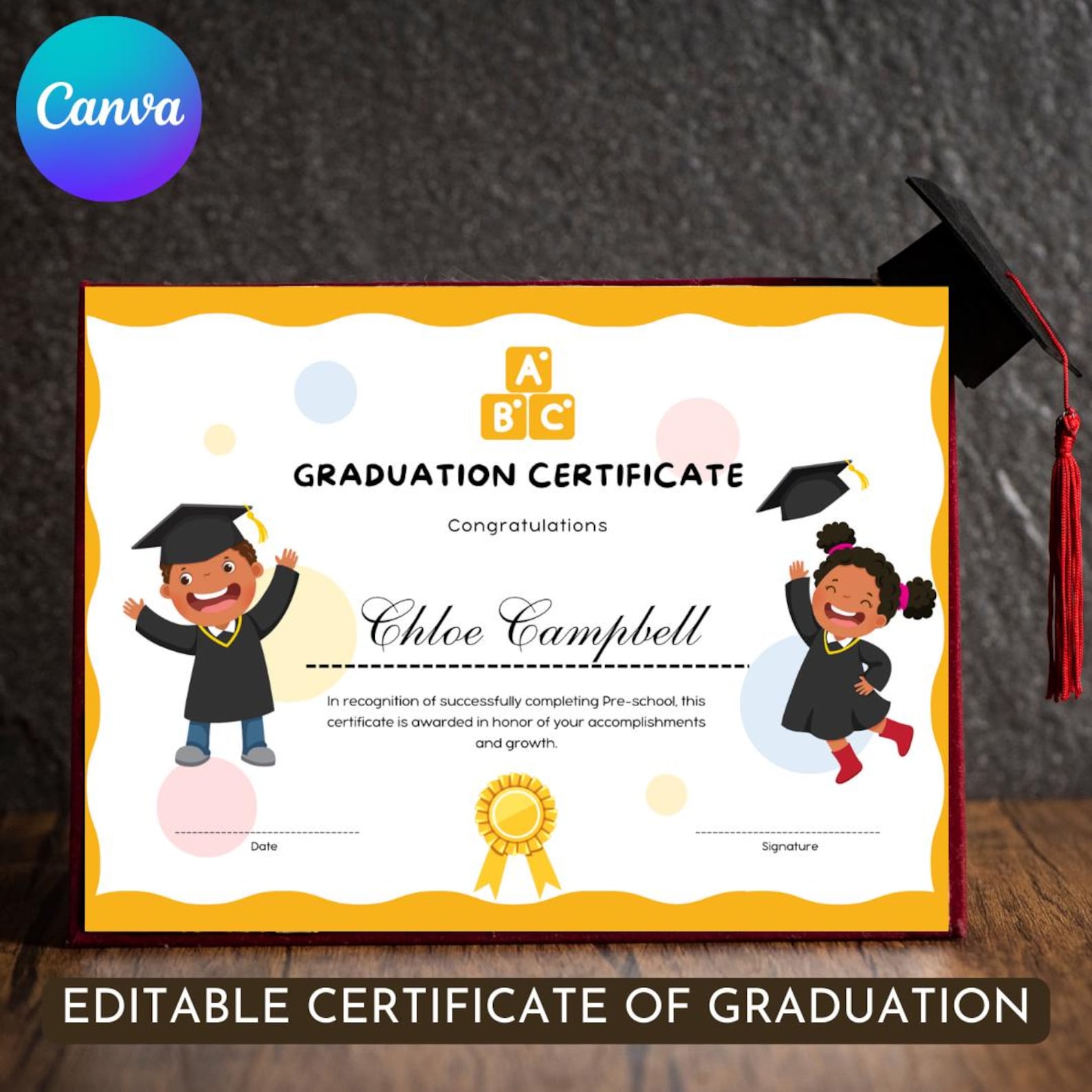Modèle de certificat d'obtention du diplôme de maternelle | Diplôme ...