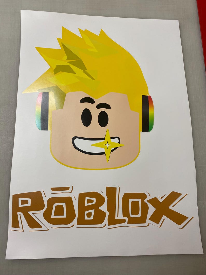 Roblox Boy Character Wall Decal Personalised I Gaming Wall Sticker I ...
