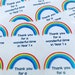 Thank You Personalised Rainbow Stickers I End of the School Year I ...