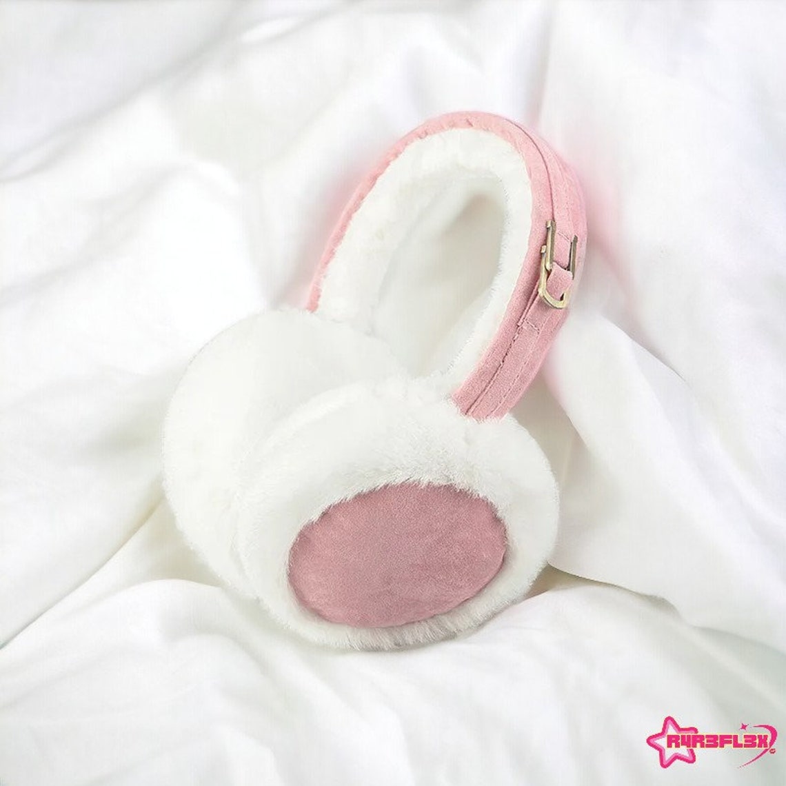 Womens Soft Y2k Fluffy Sheepskin Ear Muffs Earwarmers Winter Clothing ...