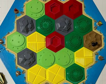 Custom 3D Print, Magnetic Game Board for Settlers of Catan - Etsy