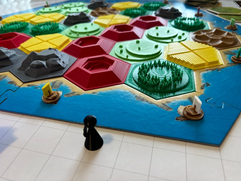 3D Catan Board + 5/6 Player Extension - Etsy