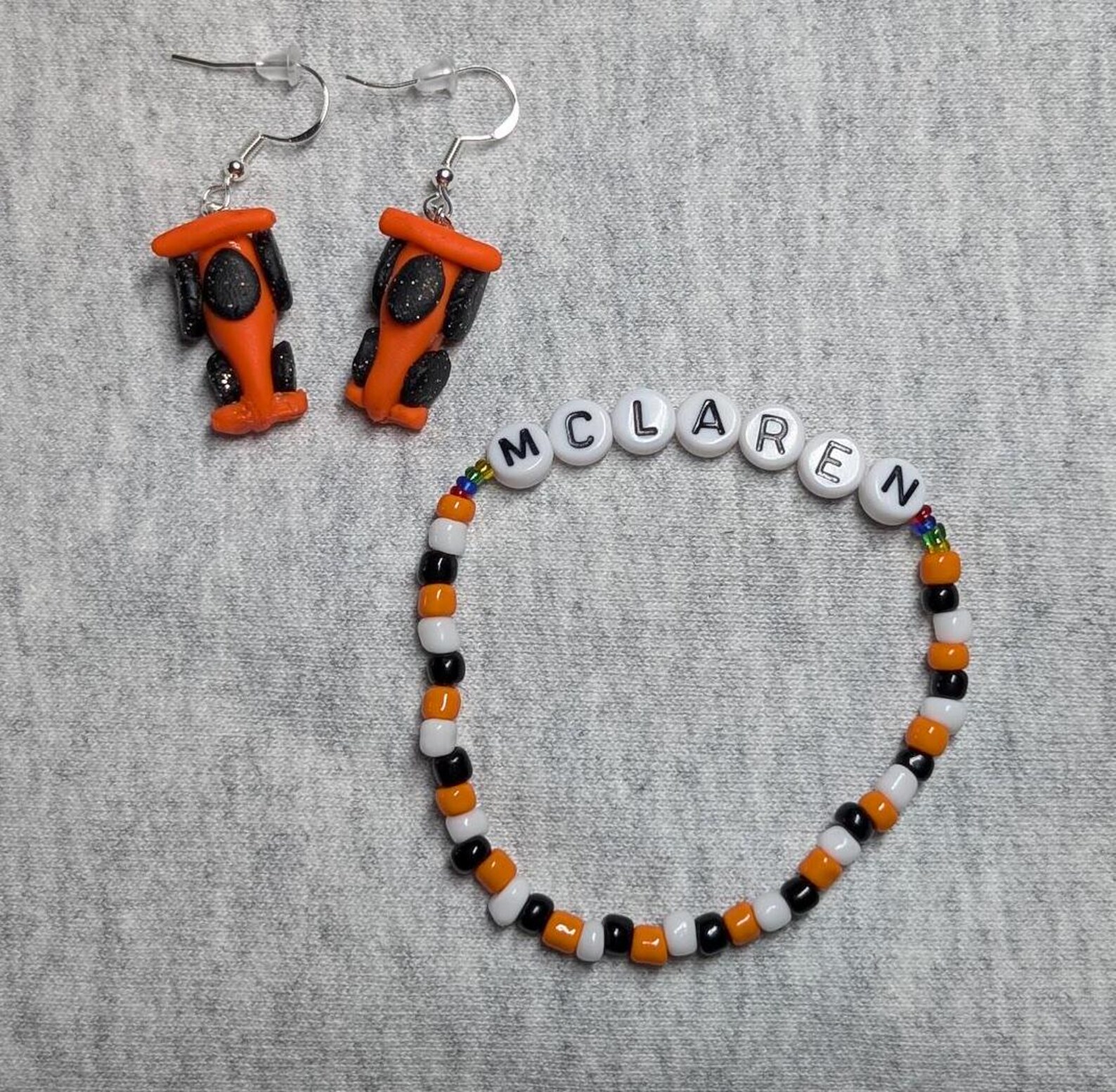 Mclaren F1 Formula 1 Racing Team Bracelets and Earrings - Etsy