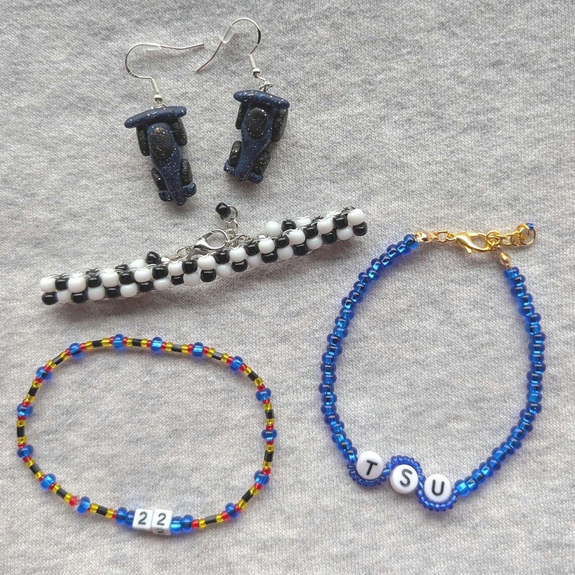 Red Bull F1 Formula 1 Racing Team Bracelets and Earrings | Verstappen ...