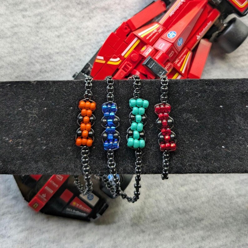 Beaded F1 Bracelet Formula Seed Bead Livery - Etsy
