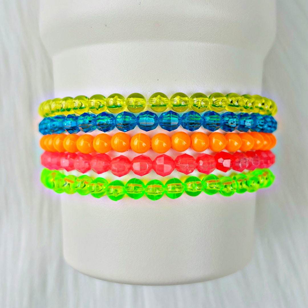 Neon Stanley Cup Bracelet Accessories Stanley Boot Topper Charm Stacked ...