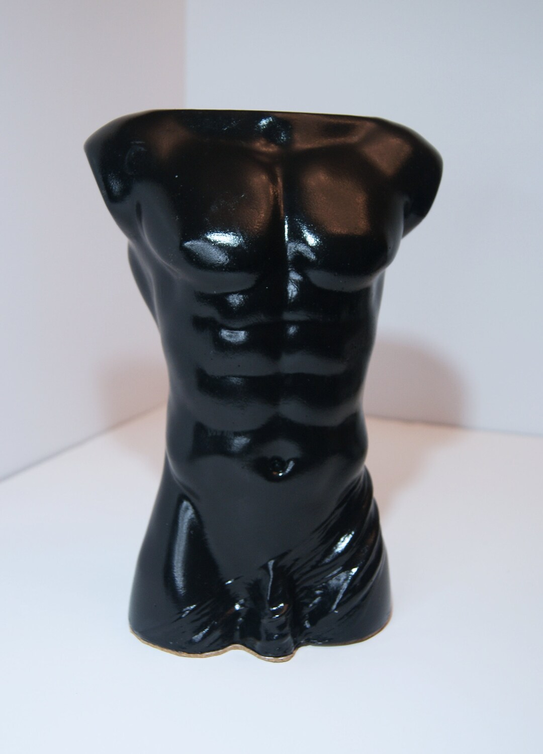 Male Body Gypsum Cement Sculpture, Candle and Vase in One, Fully ...