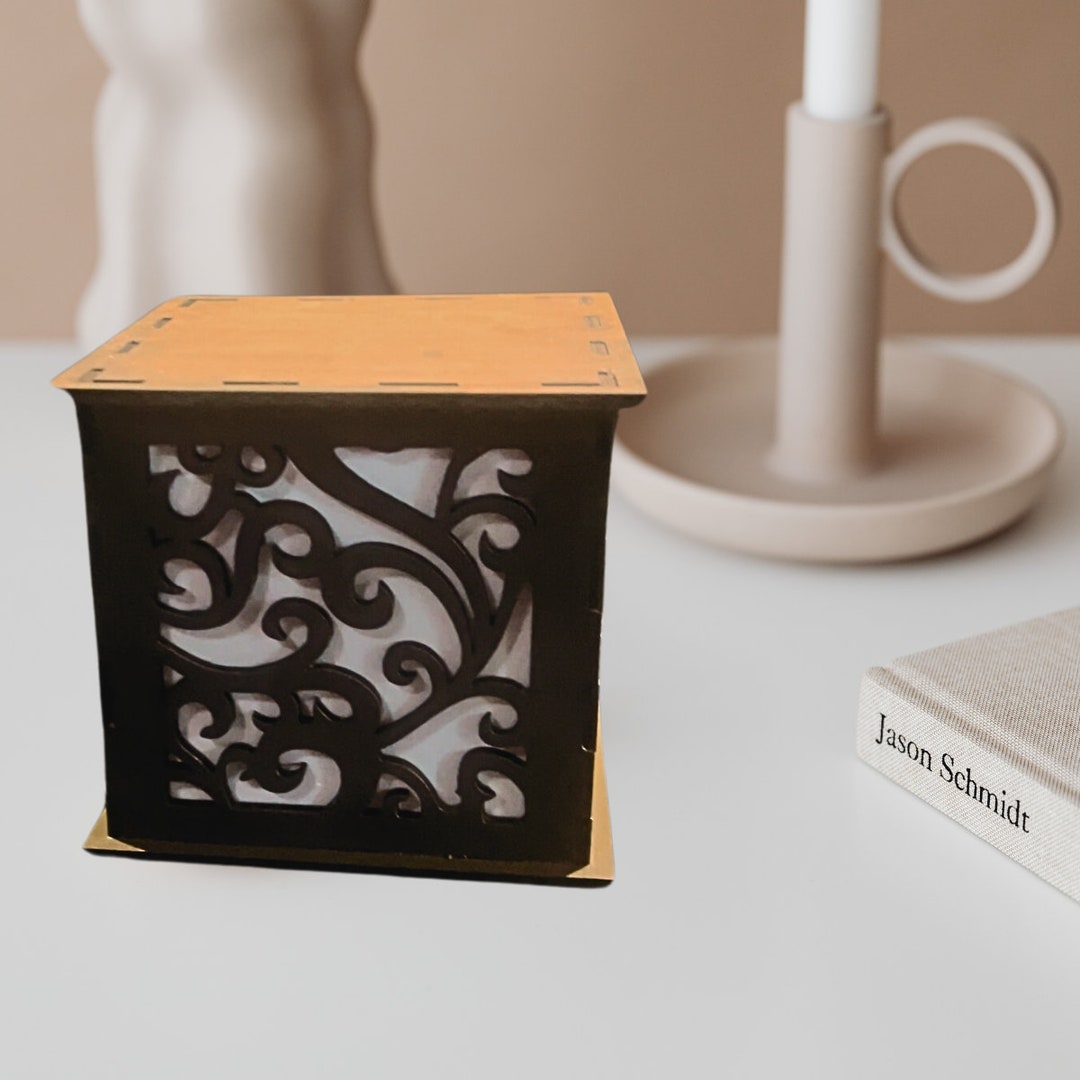 Laser Cut Night Light Box Gift for Him Gift for Her Household Night ...