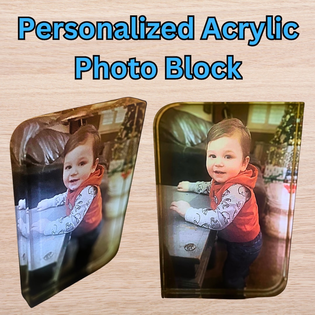 Acrylic Photo Block Personalized Photo Block Gift for Him Gift for Her ...