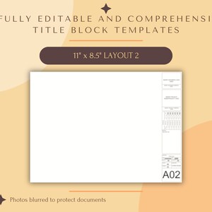 Simple Engineering Autocad Design Horizontal Title Blocks Template ANSI ...