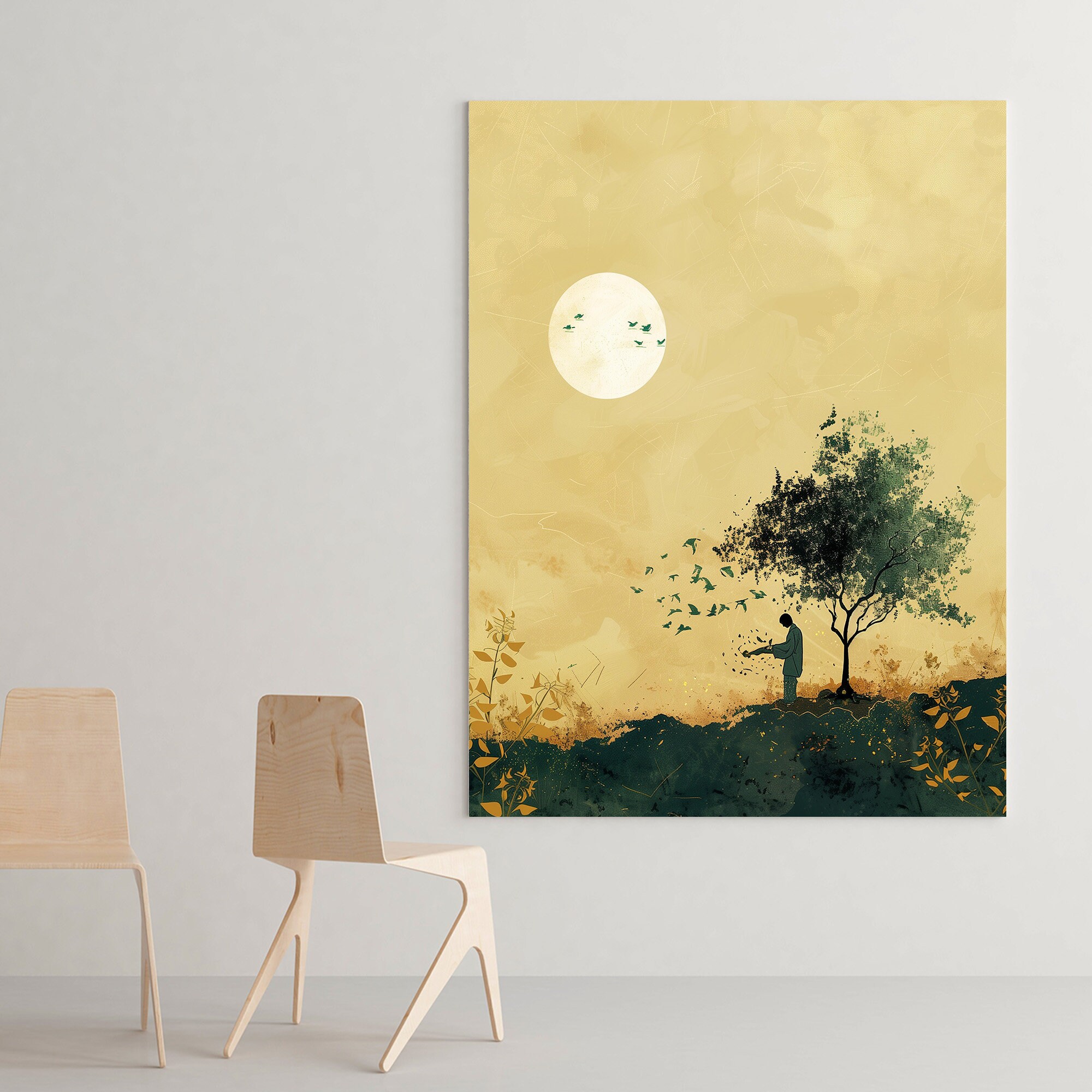 Parable of the Mustard Seed Canvas or Poster Christian Wall Art, Bible ...